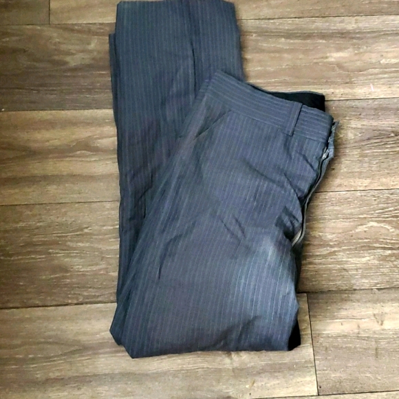 Pants | Mens Grey Pinstripe Dress Slacks | Poshmark